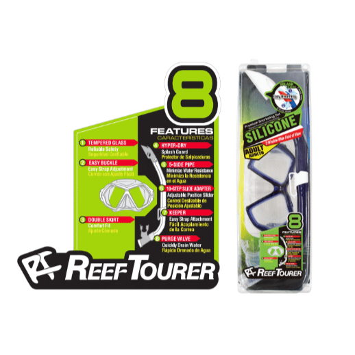 Reef Tourer Adult mask and snorkel set